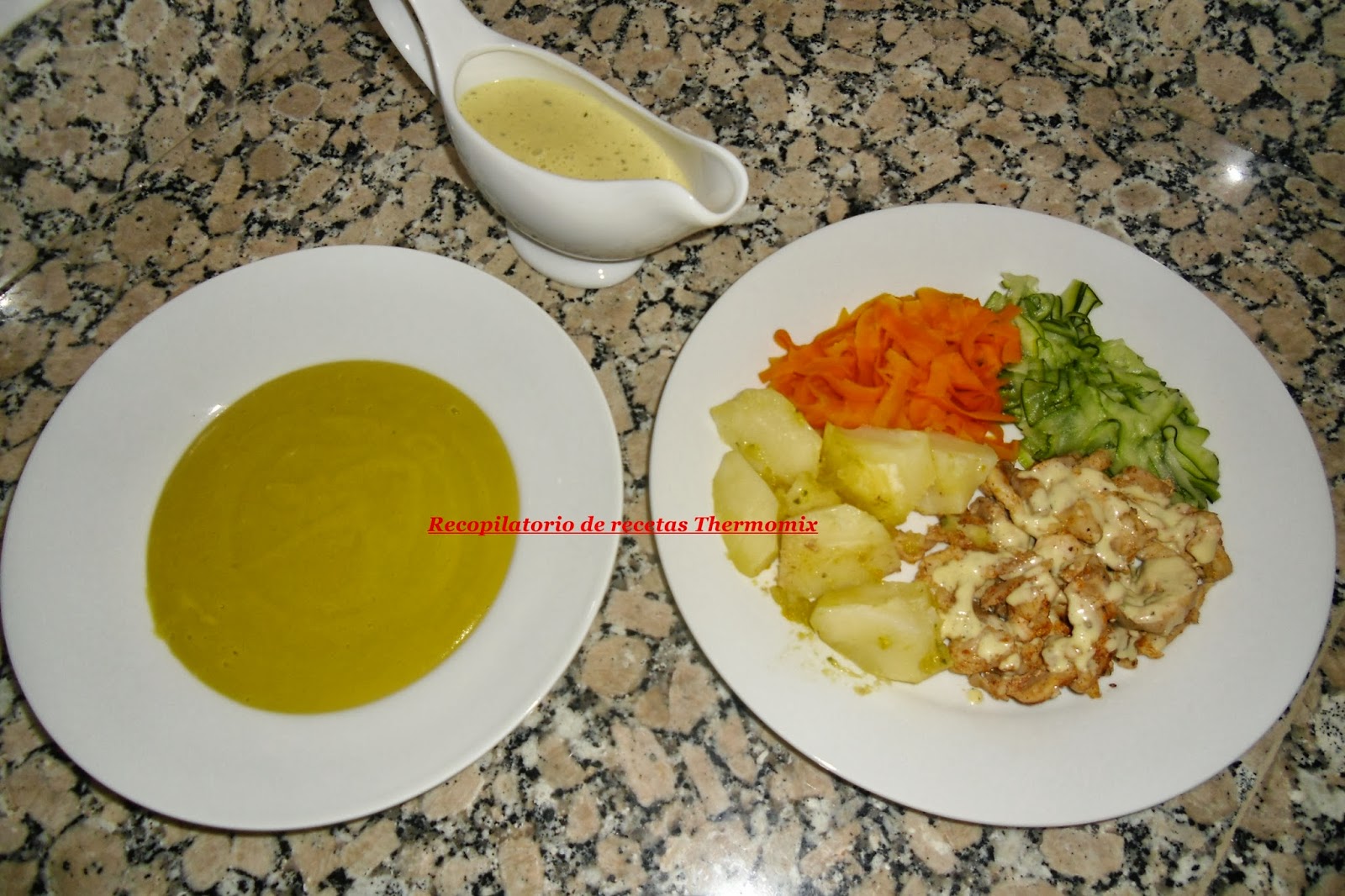 Recopilatorio de recetas thermomix: Crema de verduras y pollo al vapor ...