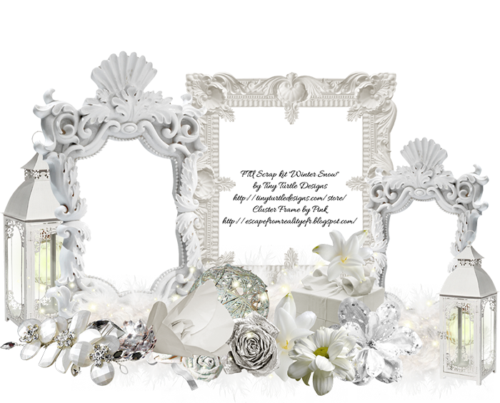 Escape From Reality Blog: FTU "Winter Snow" Clusters & Cluster Frames