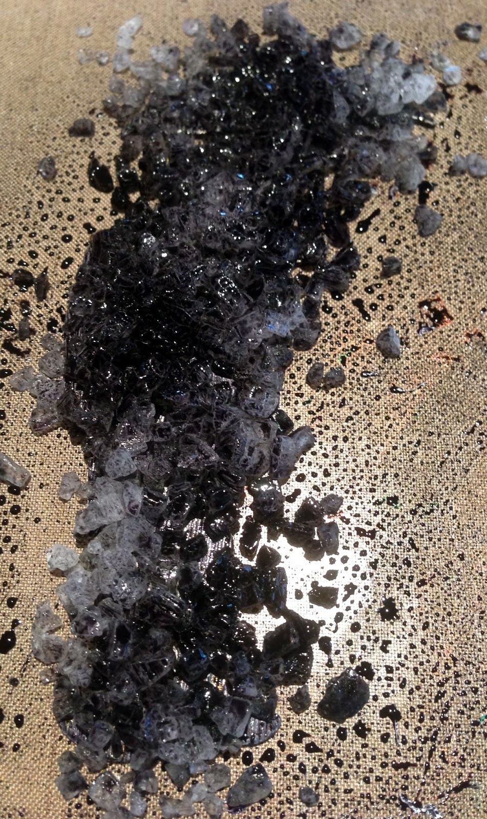 Scrapping On The Edge: Rock Salt Distress Technique - Flying Unicorn