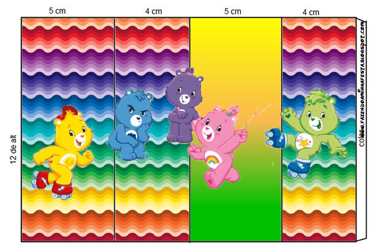 Care Bears with Rainbow :Free Printable Candy Bar Labels. - Oh My ...