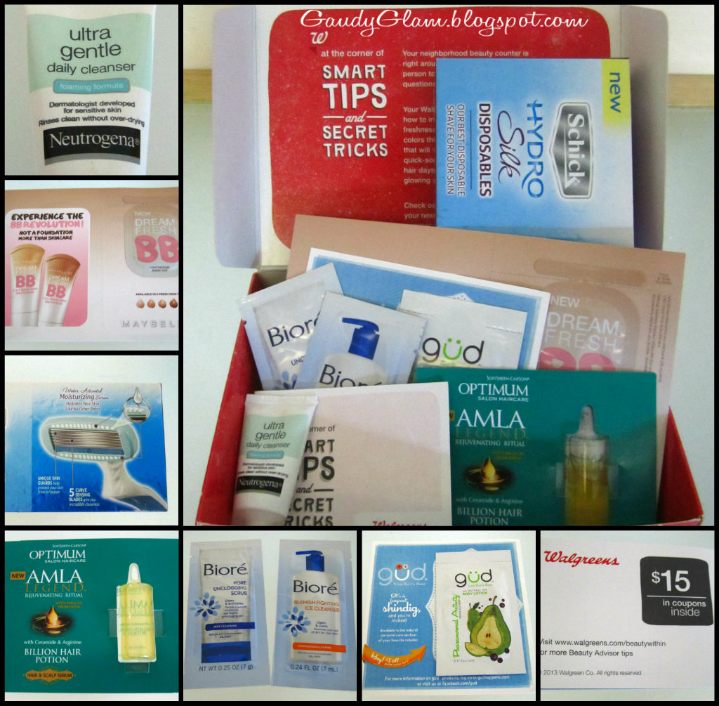 Gaudy Glam: Walgreens Beauty Sample Box: School of Beauty