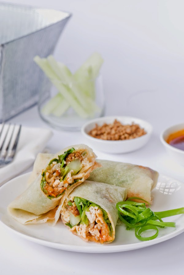 Vegetarian spring rolls popiah recipe