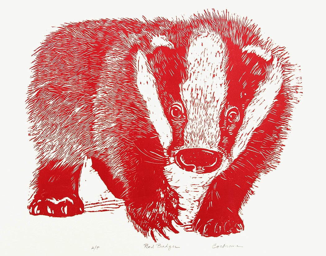 DRAW FROM LIFE: "Red Badger" woodcut