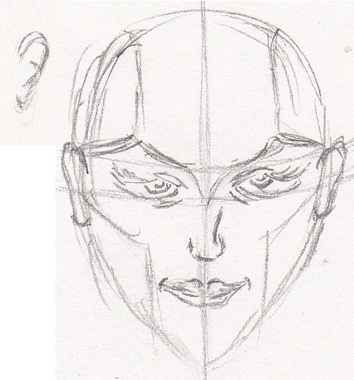 Boneworld: Drawing Tips: How To Draw a Woman's Face -- Front View