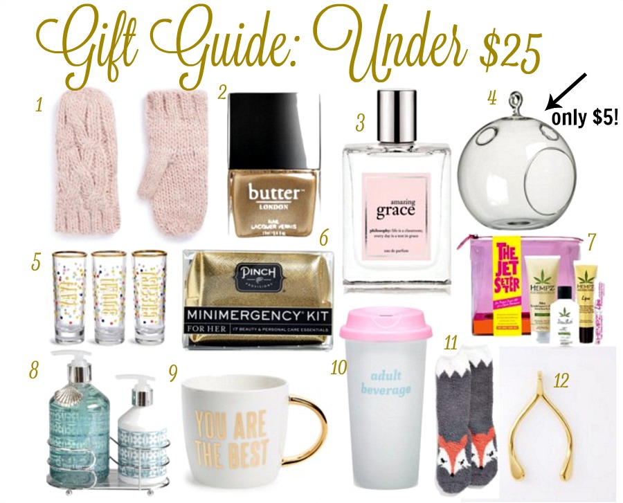 Gift Guide: Fabulous Gifts Under $25 | Pieces of a Mom