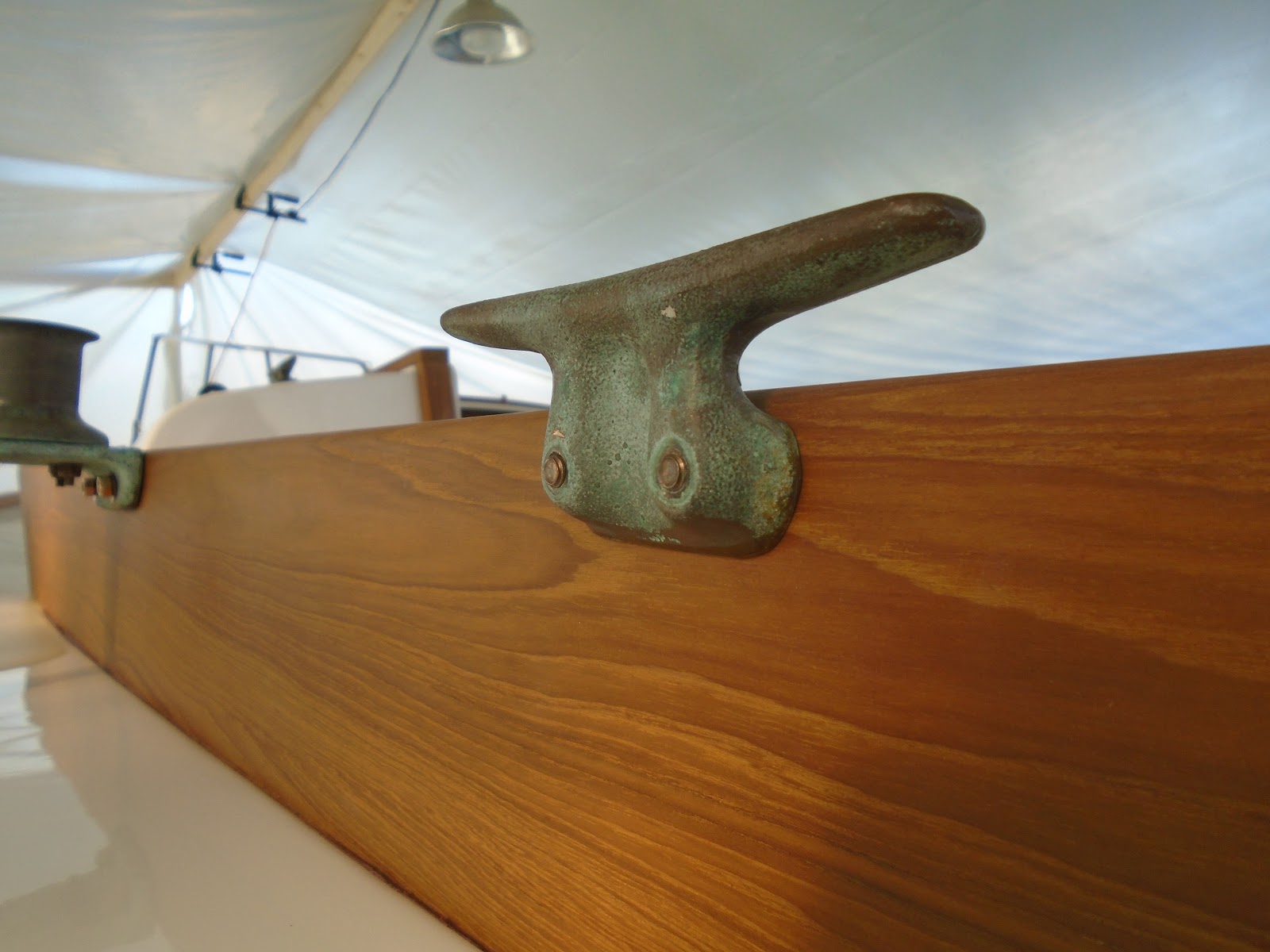 Joule, Cape Dory Typhoon (hull #1044): Installation of Jib Tracks and ...