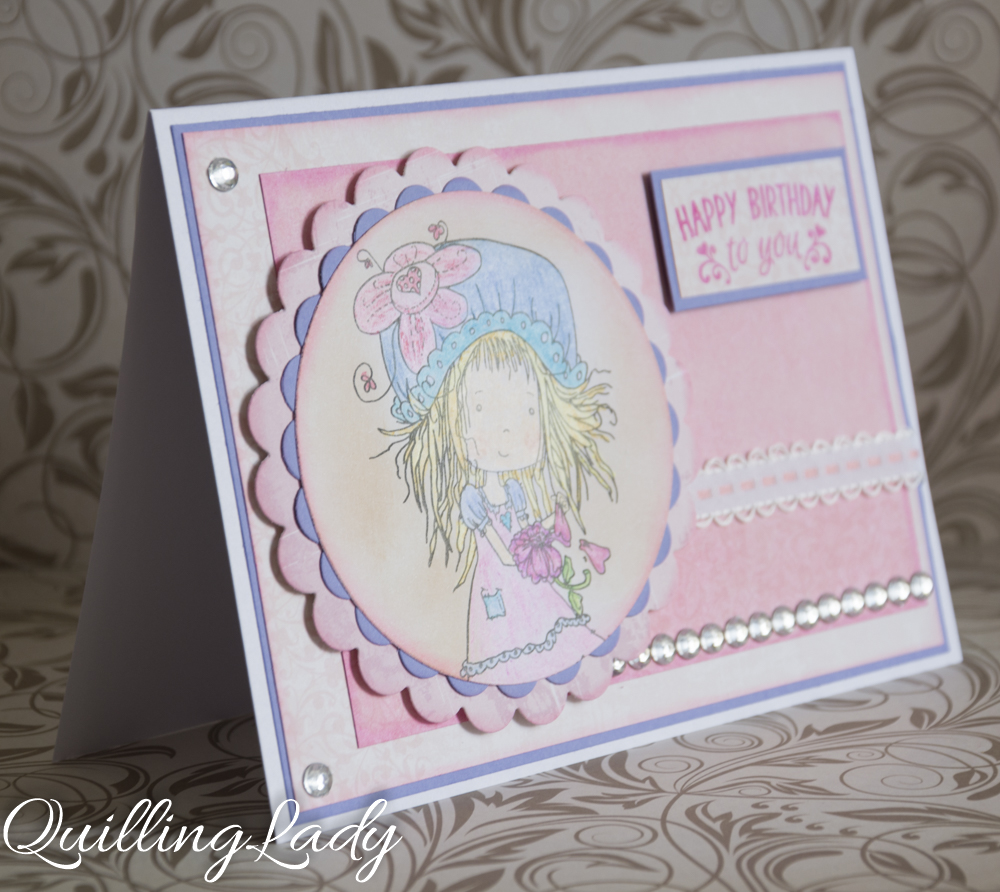 Quilling Lady: Birthday cards for girls - 3 designs