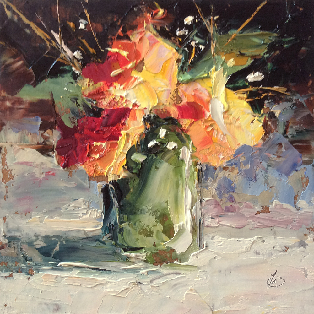 TOM BROWN FINE ART: FLORAL STILL LIFE by TOM BROWN