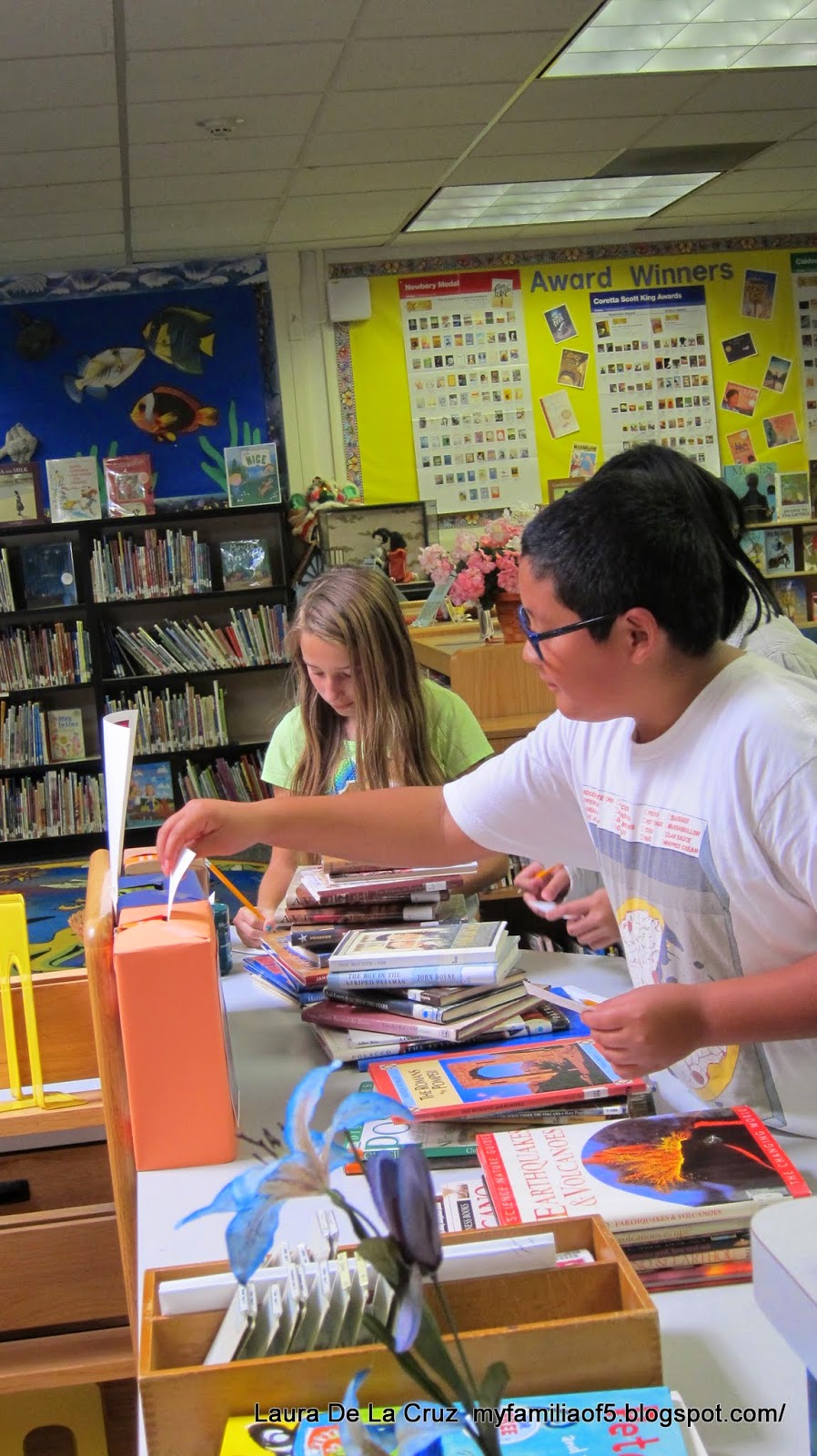 My Familia of 5 - book fair ideas, library, family and food: Library ...