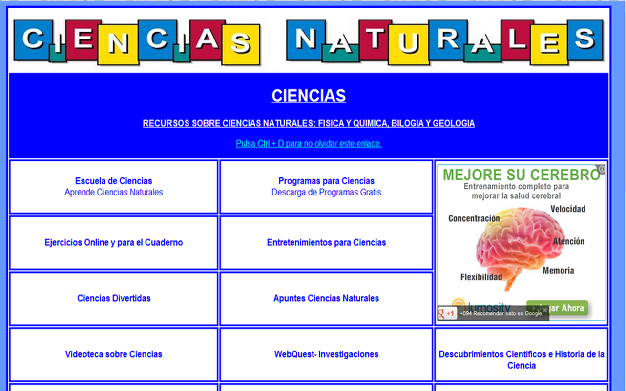 Educacion interactiva: "Ciencias"