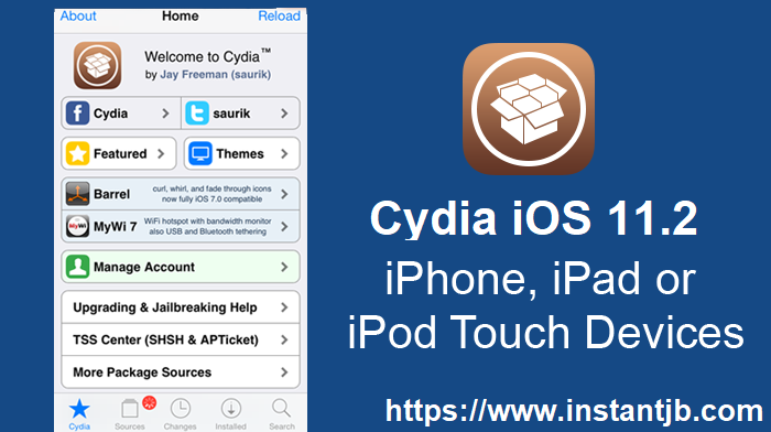 Latest Updates Of Cydia iOS 11.2