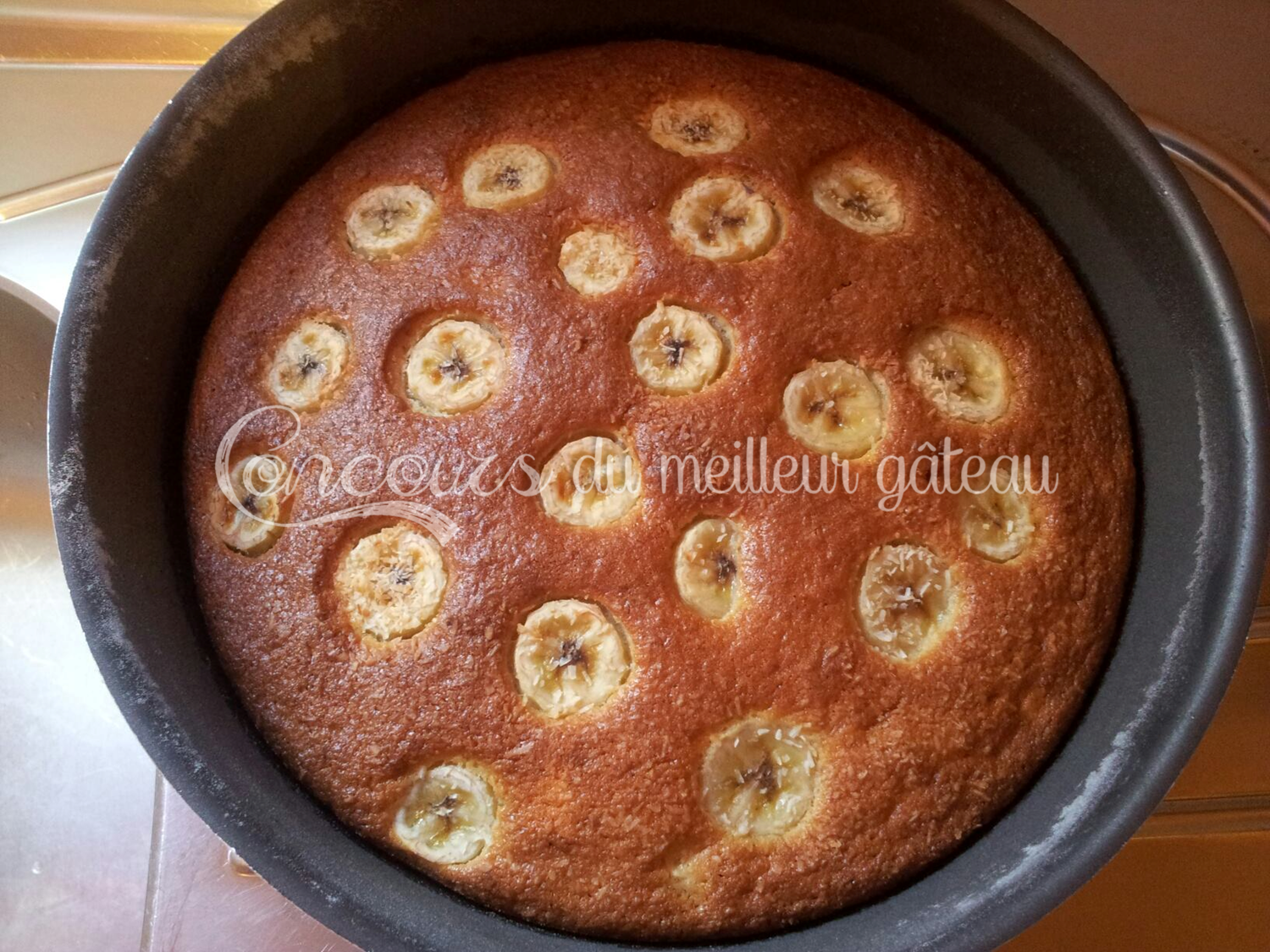 Gâteau à la banane et au noix de coco {Concours du meilleur gâteau}