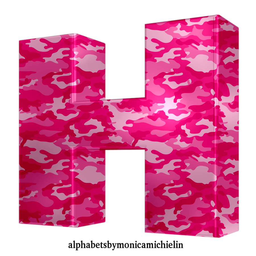 Monica Michielin Alphabets: PINK CAMOUFLAGE ALPHABET PNG, #pink, # ...