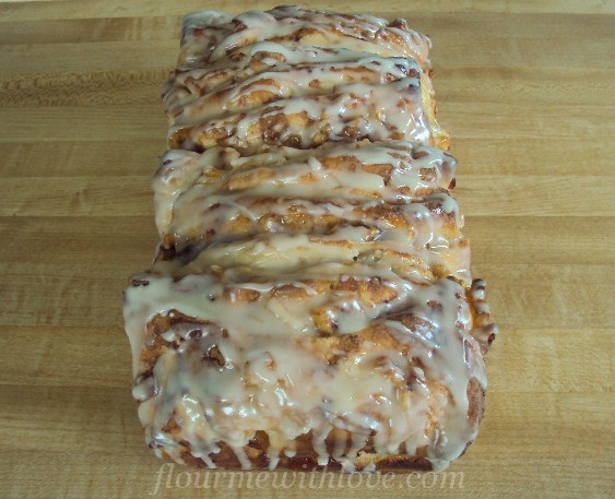 Apple Fritter Pull-Apart Bread | Flour Me With Love