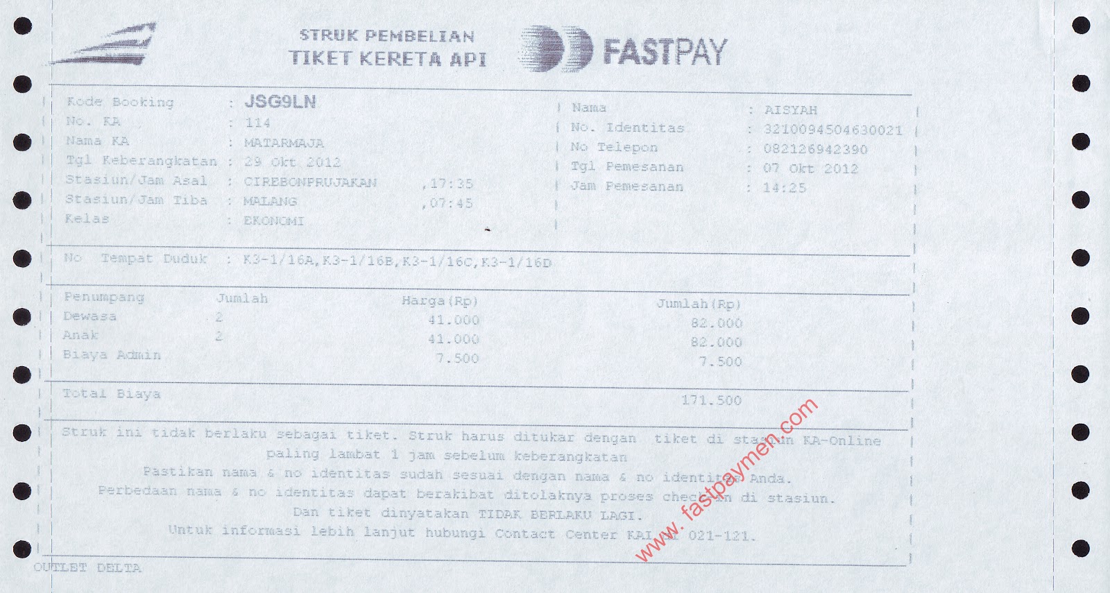 Contoh Spanduk & Struk - FASTPAY PPOB TERLENGKAP