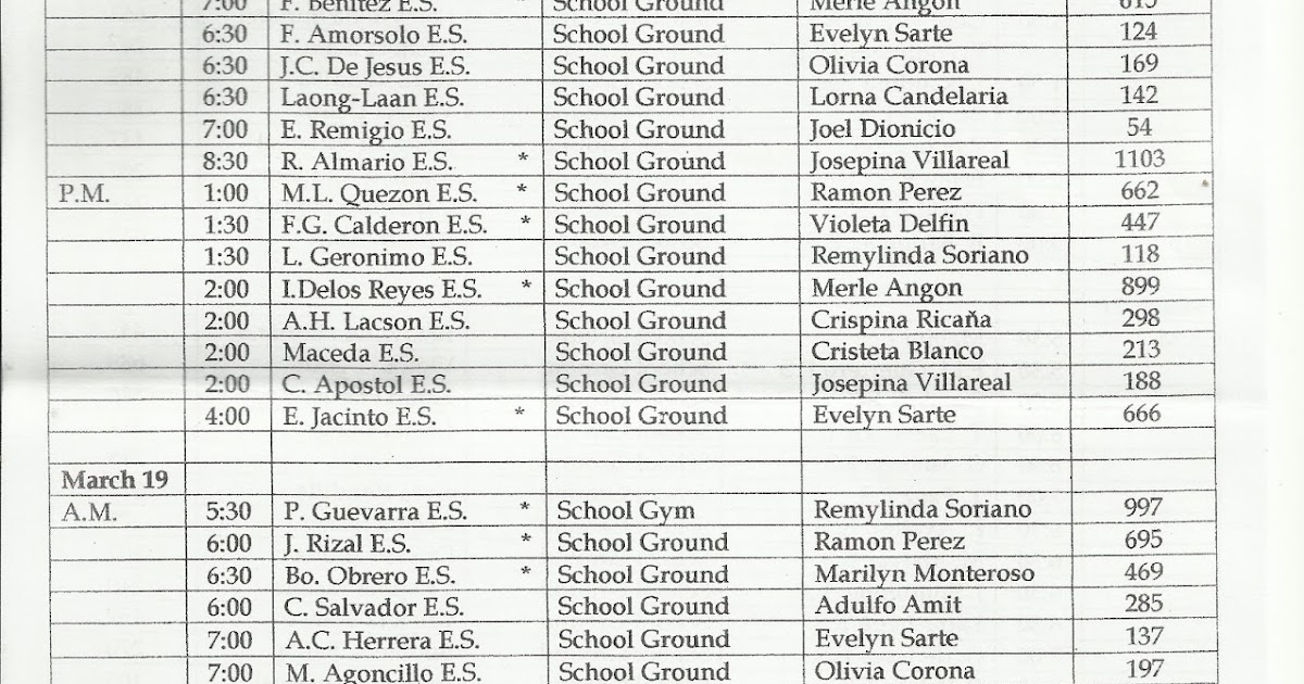 Department of Education Manila: 2013 Graduation Schedule