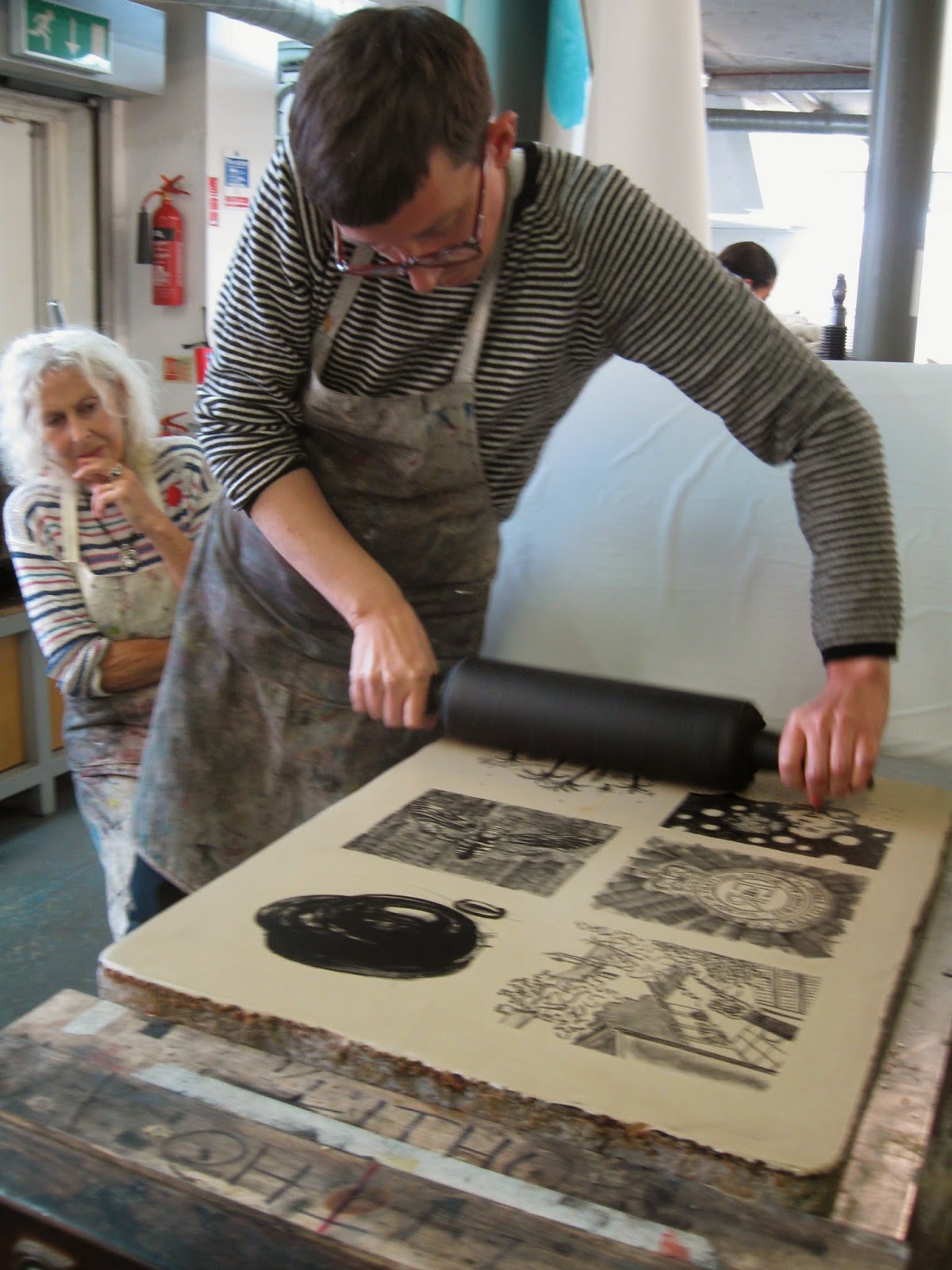 kath the artist: Stone Lithography at londonprintstudio