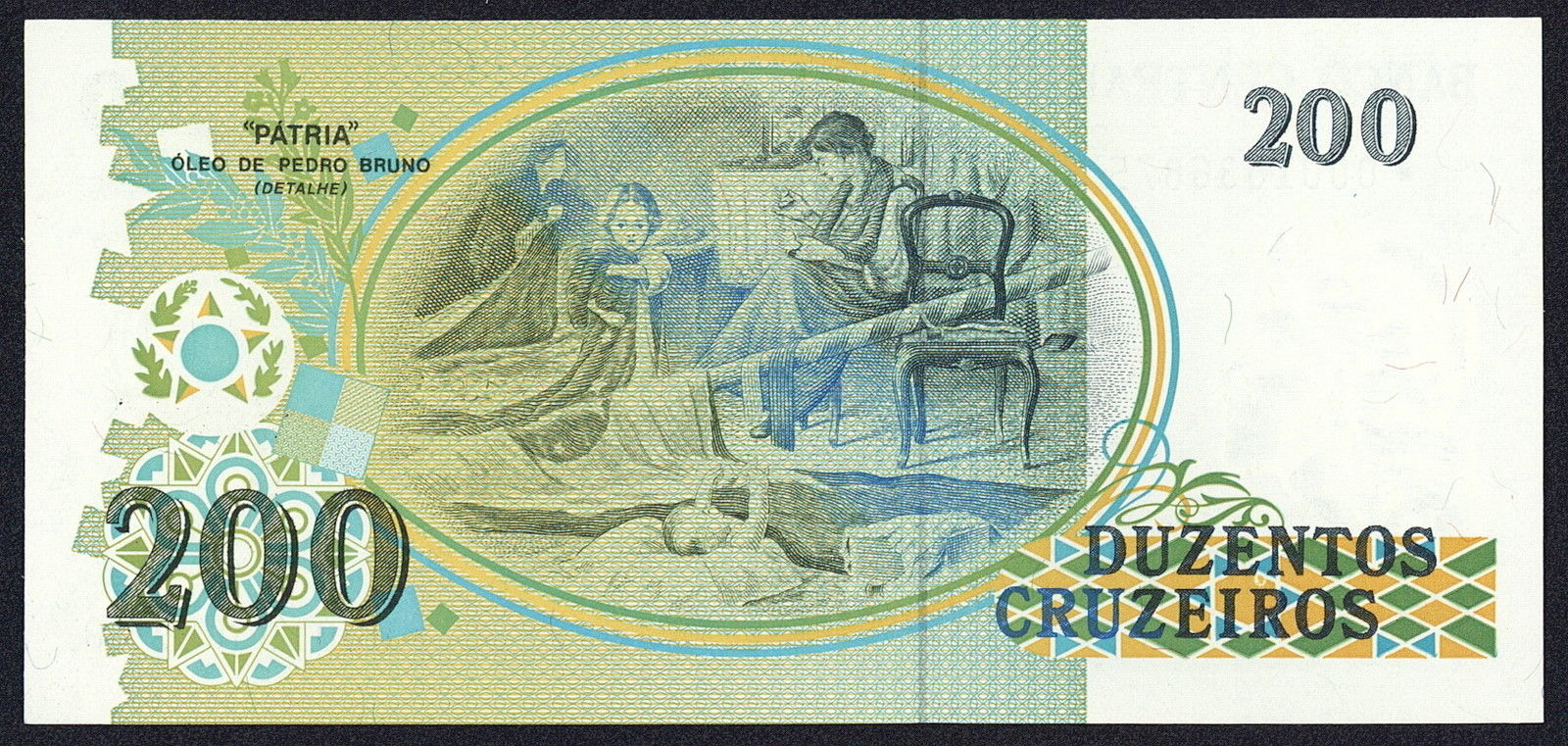 Brazil 200 Cruzeiros banknote 1990|World Banknotes & Coins Pictures ...