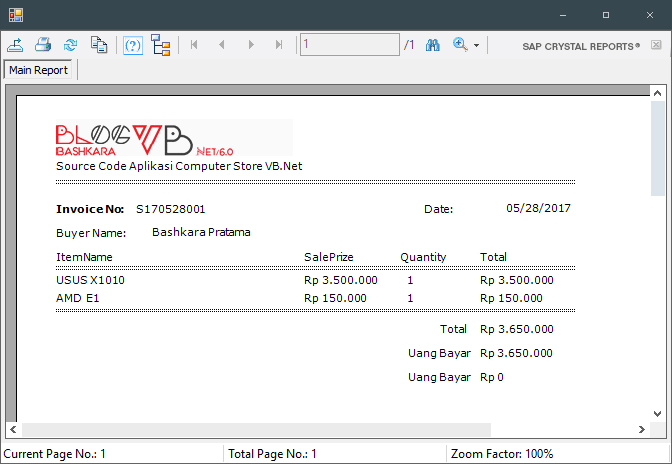 Source Code Aplikasi Penjualan Toko Komputer VB .NET | Blog Bashkara