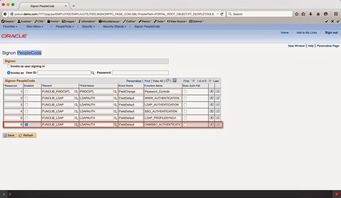 Oracle Access Manager 11g And Peoplesoft Sso Integration High Level Steps