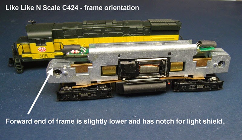 N Scale DCC Decoder Installs: TCS CN-GP in a Life Like C424