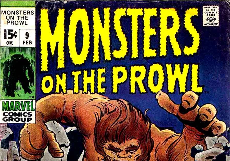 Monsters on the Prowl #9 - Barry Windsor Smith art, Steve Ditko, Jack ...