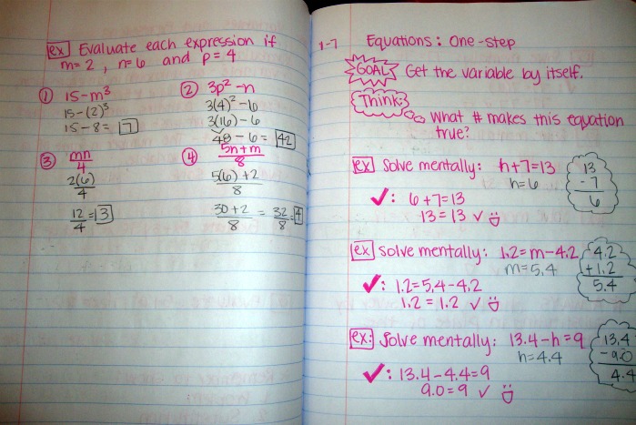 Math-n-spire: Math Journal {Spice up your notes}