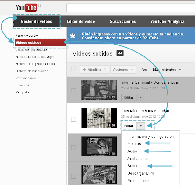 MANUAL DE PRIMEROS AUXILIOS PARA UN DOCENTE 2.0: Editando vídeos con ...