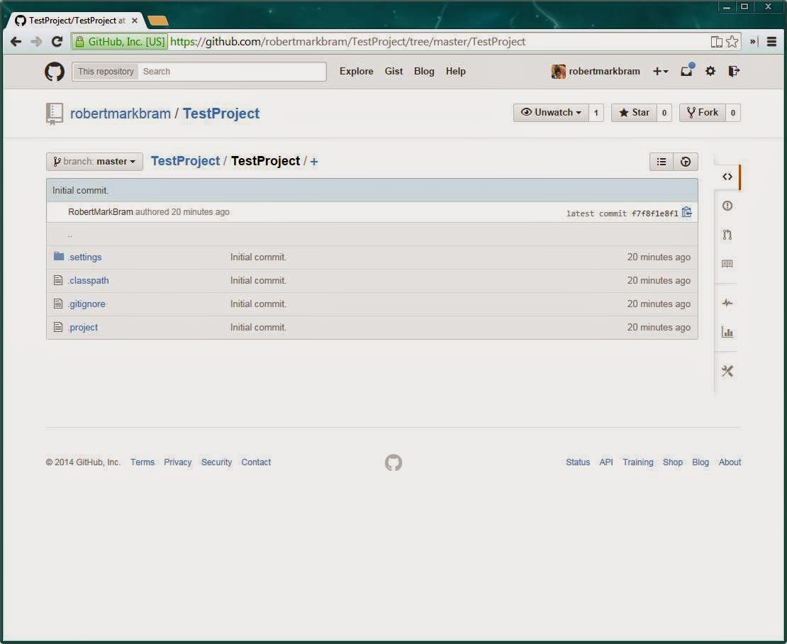 Add Eclipse Project To Local And Remote Git Repository