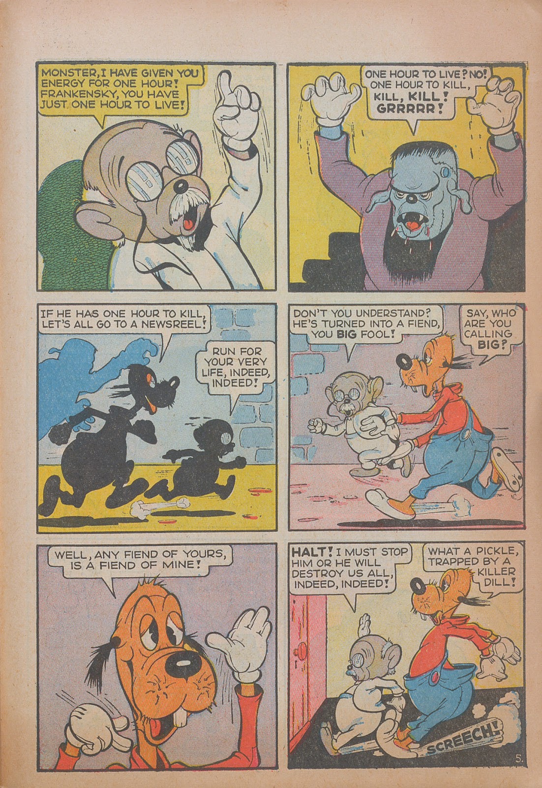 Four-Color Shadows: Wacky Willy and the Mad Monster-1943