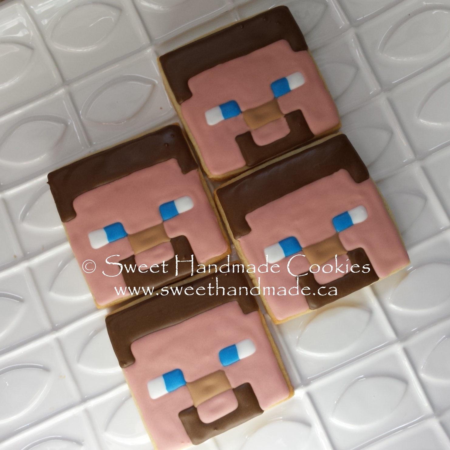 Sweet Handmade Cookies: Steve from Minecraft Cookies