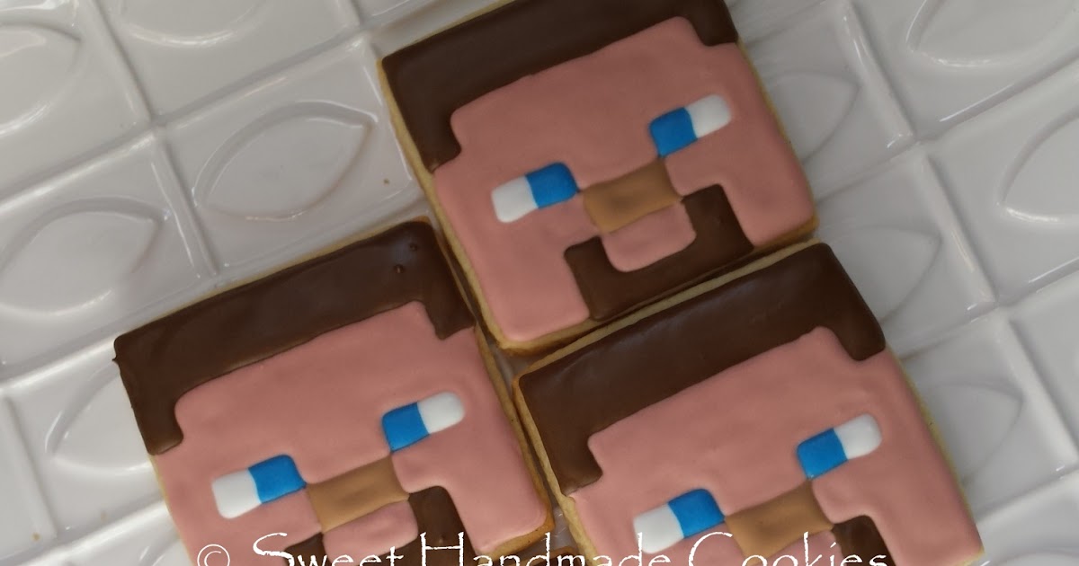 Sweet Handmade Cookies: Steve from Minecraft Cookies