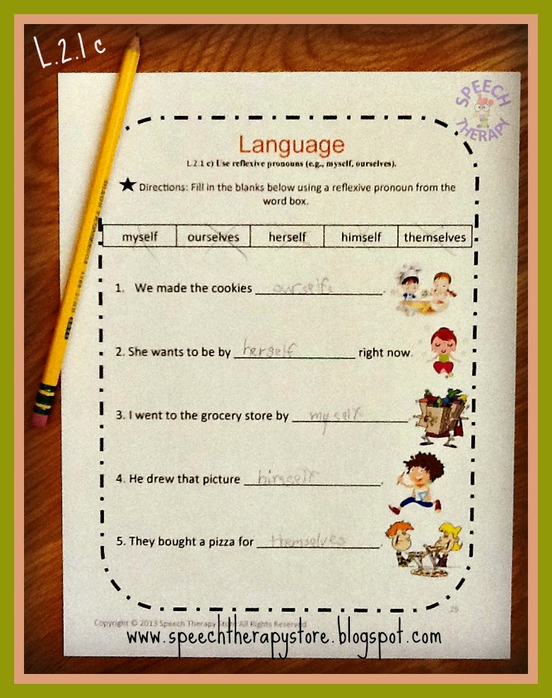 Speech Therapy: 2nd Graders and Common Core