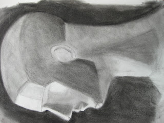 classes E-portfolial: Black and White charcoal; shading