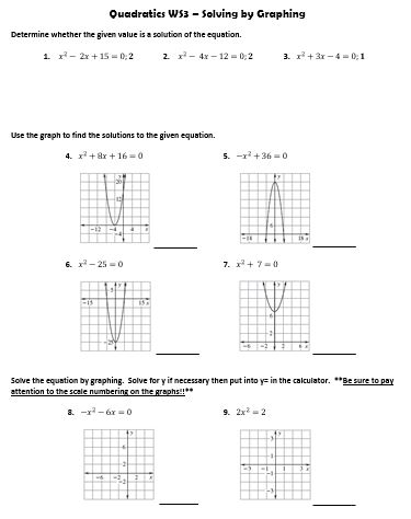 Mrs. Richardson's Adventures in Math Class: Qualitative Quadratics 1
