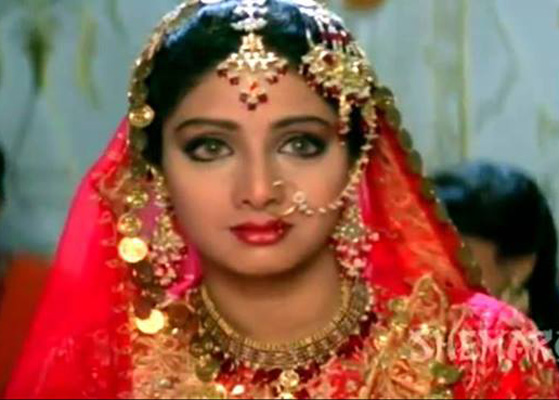 Sridevi: Sridevi as a bride in Heer Ranjha (1992)