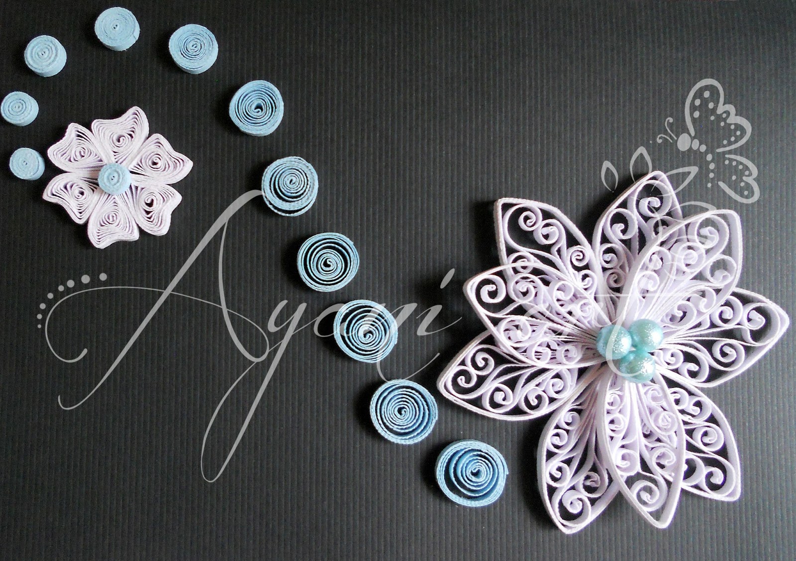 Ayani art: My first quilling card