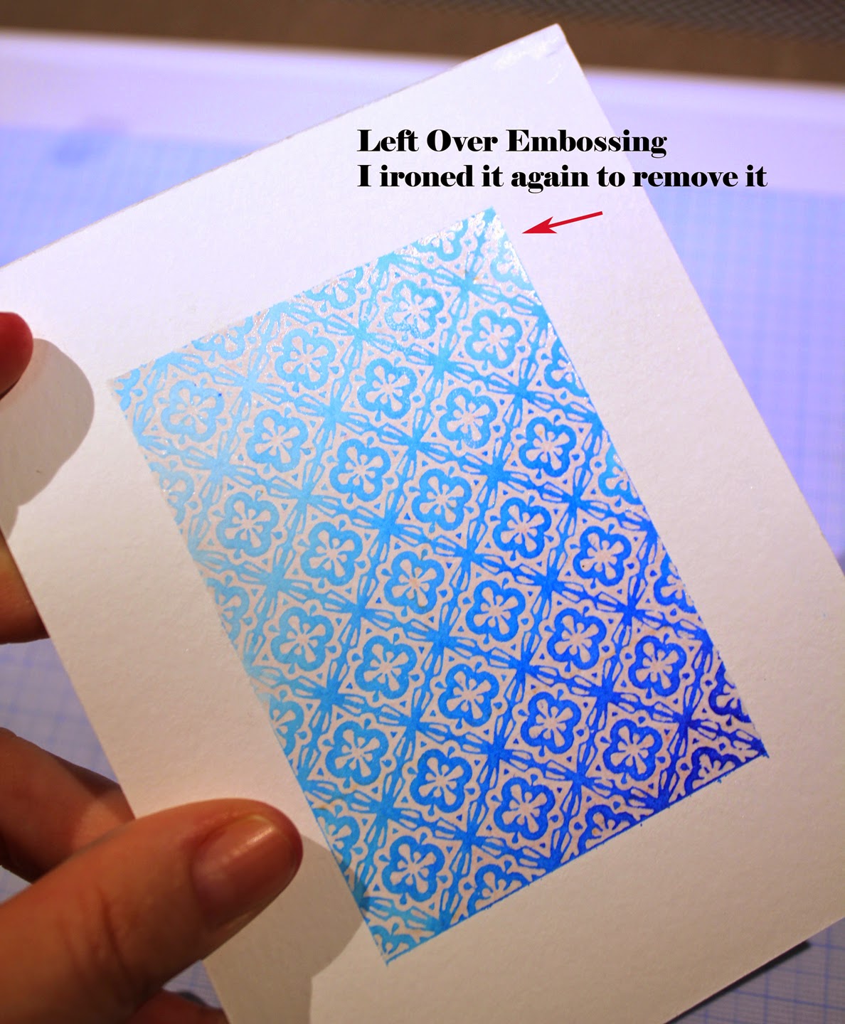 The Aviary: Technique Tuesday: Iron-Off Embossing with Watercolor