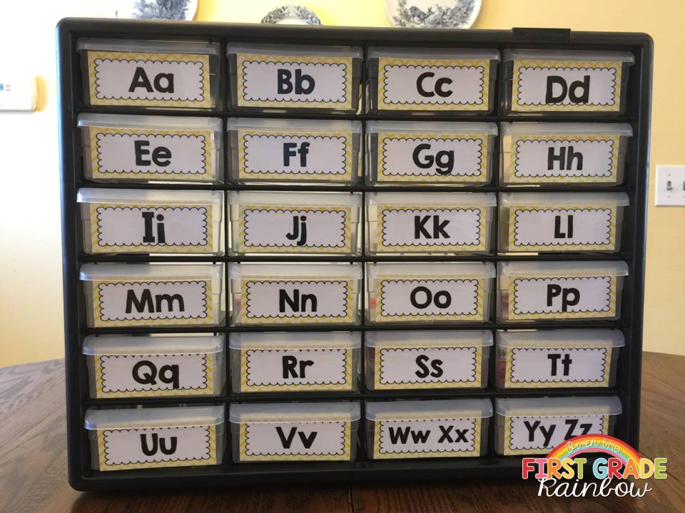 I Teach Kinder: Kindergarten Teaching Resources: DIY Alphabet Sound Tubs