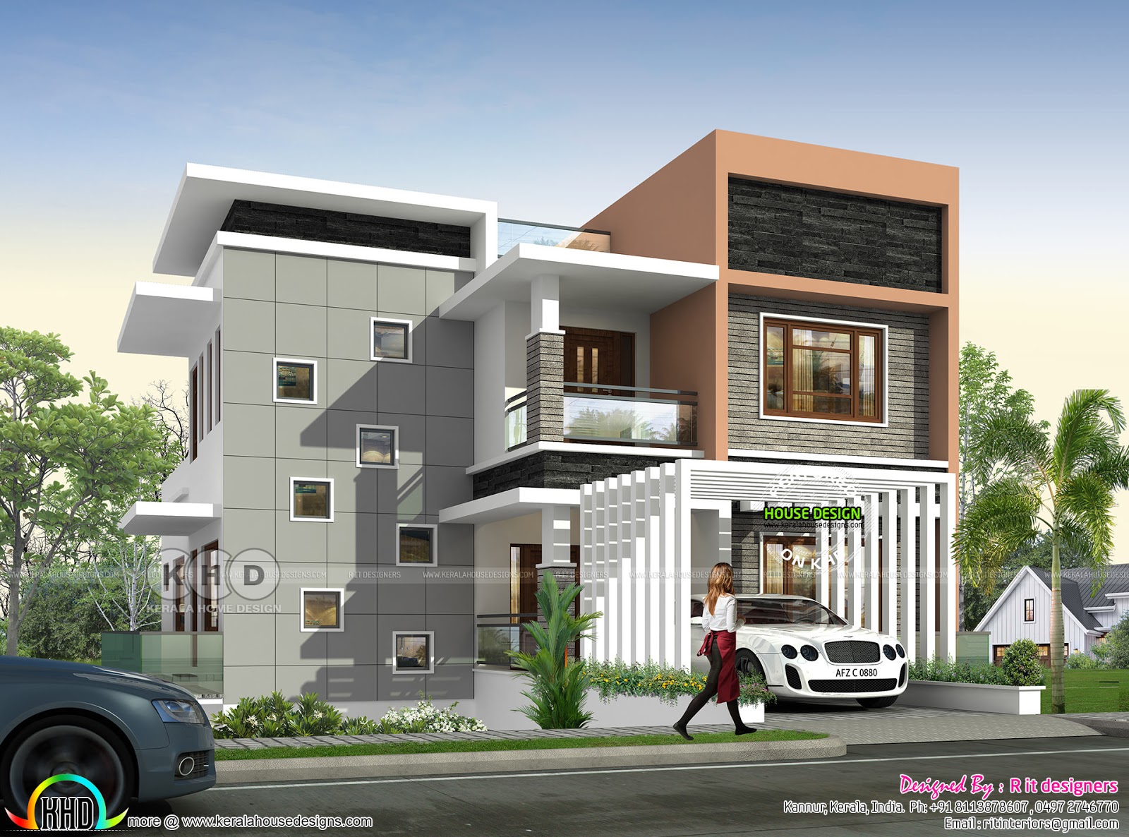 Kerala home design and floor plans - 8000+ houses: 2628 sq-ft 4 bedroom ...
