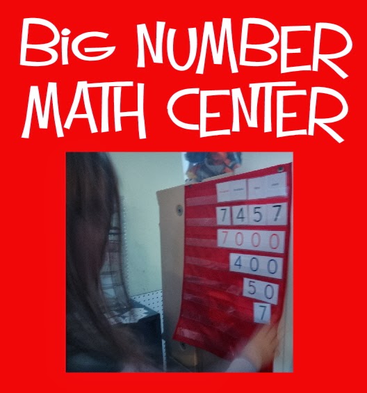 Little Stars Learning: Big Number Math Center FREEBIE