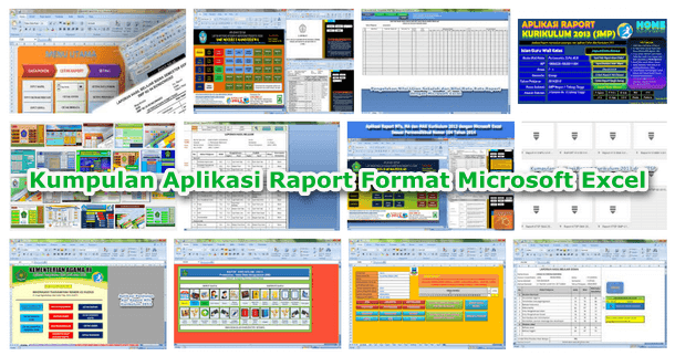 Kumpulan Aplikasi Raport Format Microsoft Excel - 12 foldersoal
