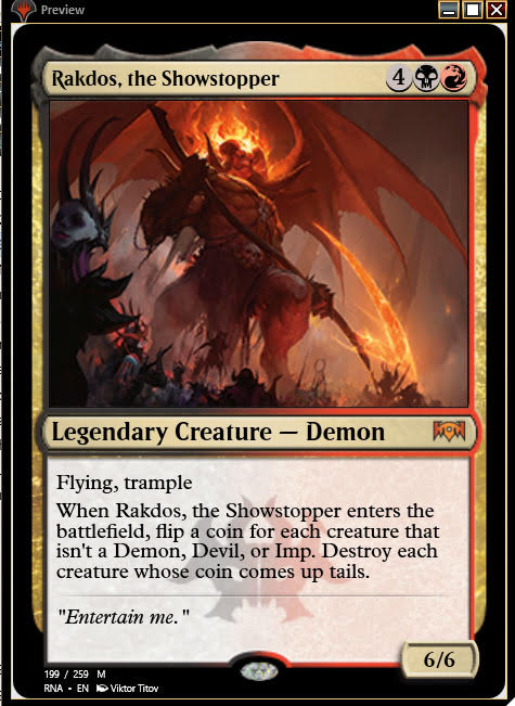 Magic the Gathering Adventures: Ravnica Allegiance Rakdos Commander Build