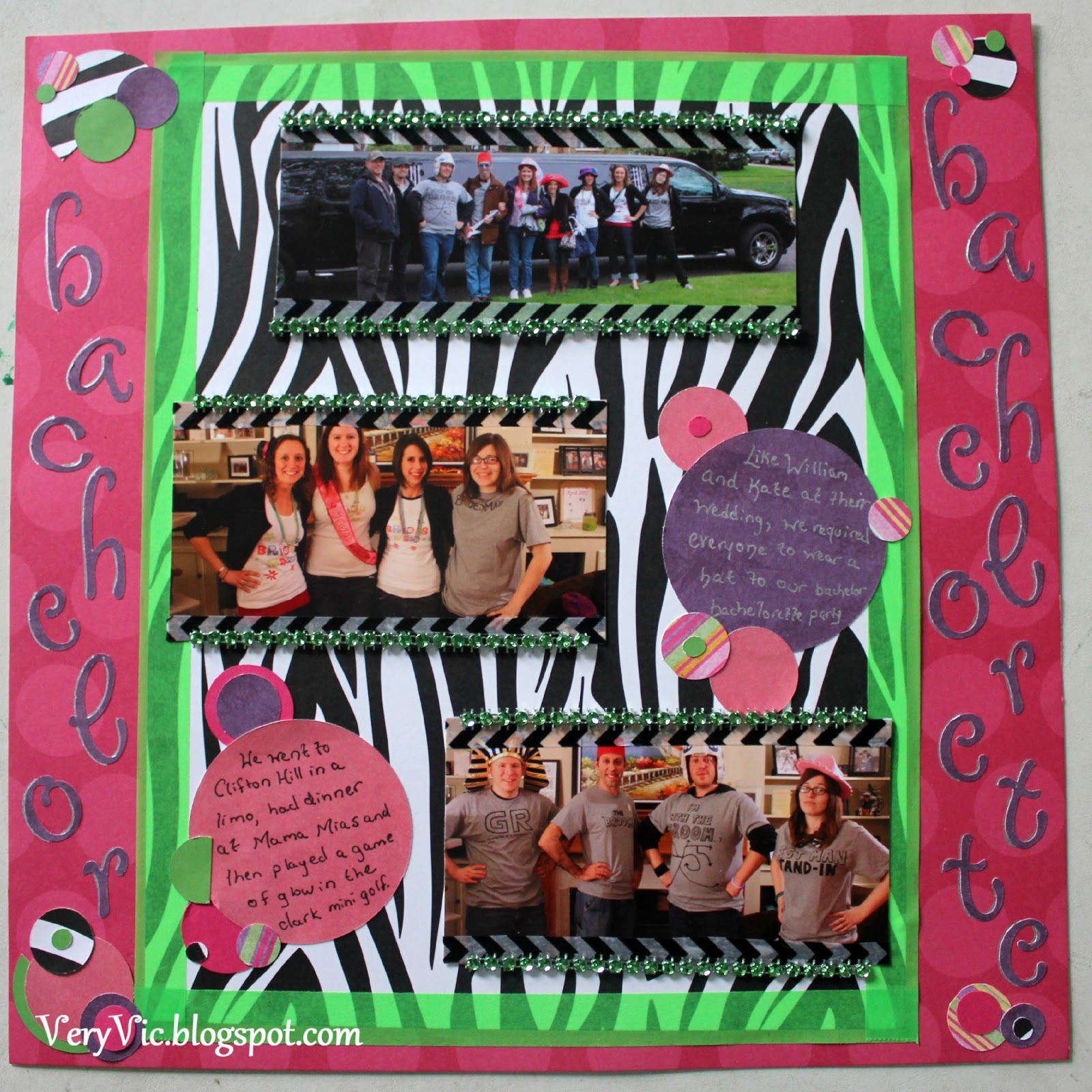 Very Vicky: Bachelor/Bachelorette Party Scrapbooking