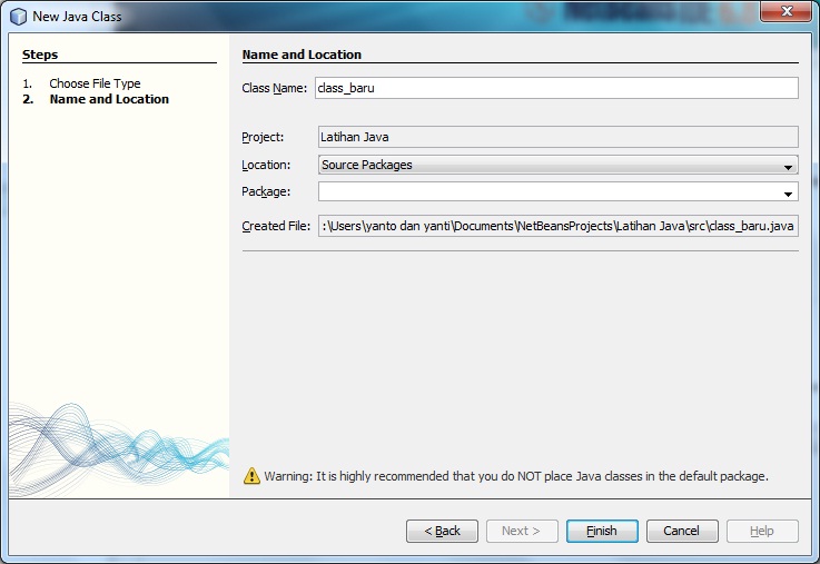 Java dan Android: Membuat Class Baru Pada Netbeans