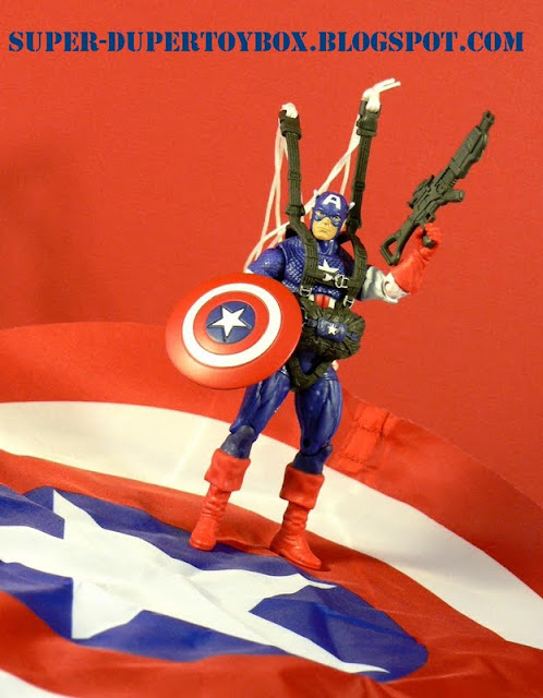 Super-DuperToyBox: Paratrooper Dive Captain America!