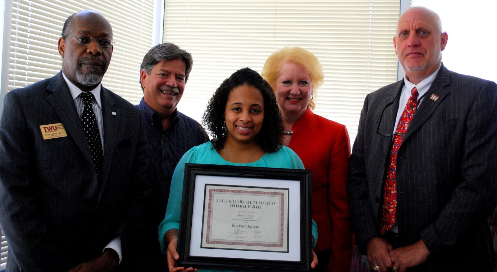 TWU Health Studies: Inaugural Recipient of the Williams Health ...