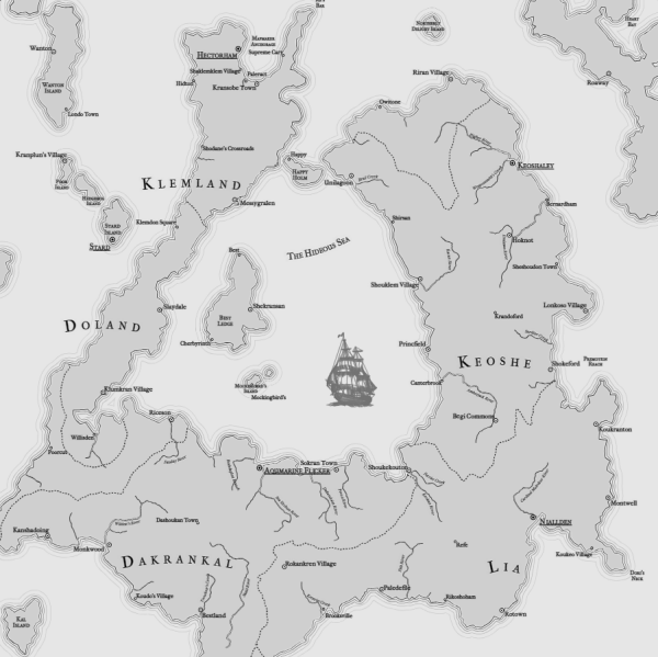Here Dragons Abound: Continent Maps (Part 3): Land Shapes