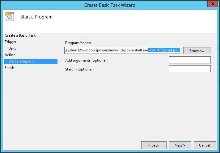 Vcloudnotes Lets Learn Together How To Run Powershell Script As A Scheduled Task