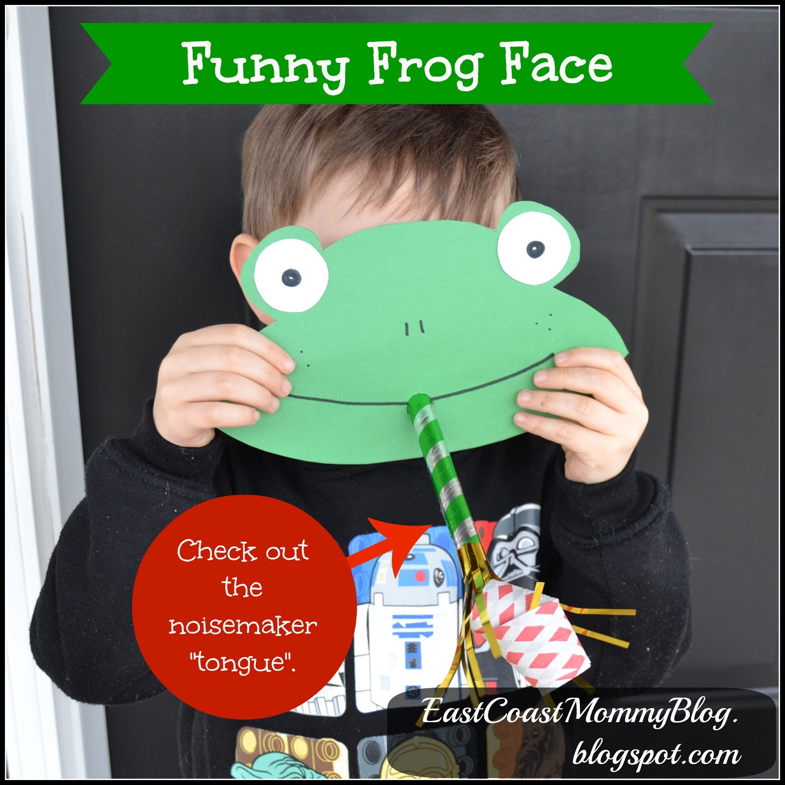 East Coast Mommy: Funny Frog Face {Preschool Craft}